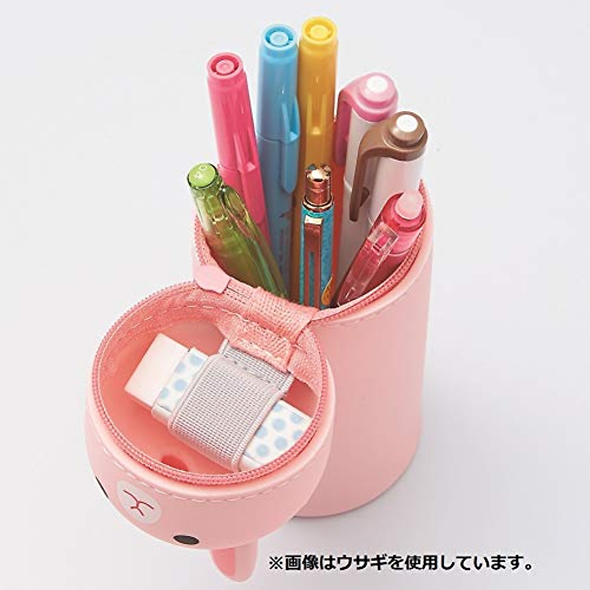 LIHIT LAB. PuniLabo Stand Up Pen Case (Pen Holder) Tiger Cat A7712-11