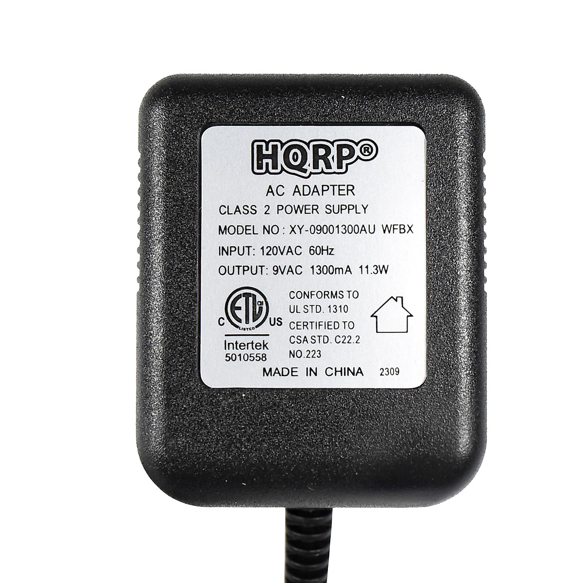HQRP AC Adapter Compatible with Nintendo NES Game Console MW41-0900800A 7-38012-24010-6 NES-001 NES-002 NES-101 Power Supply Cord Transformer