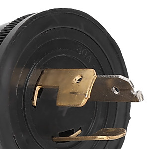 Generator 3-Hole Socket Plug Single‑Phase Copper Engine Accessories Black Gasoline Generator Accessories 3/5/6.5/8KW AC220V