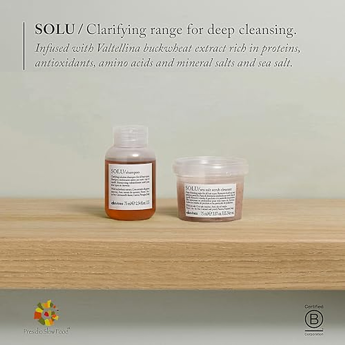 Davines Solu Sea Salt Scrub Cleanser, 3.57 Ounce (Pack of 1)