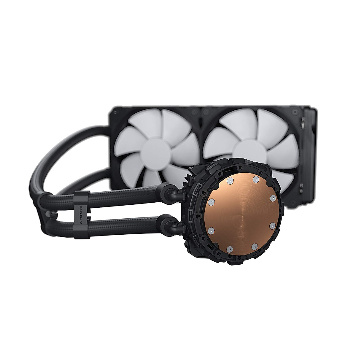 Phanteks (P-GO240MP_DBK01) Glacier One 240MP D-RGB AIO Liquid CPU Cooler, Infinity Mirror Pump Cap Design, 2X Silent 120mm MP PWM Fans, Black