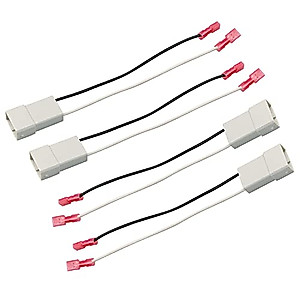 Speaker Connector Speaker Wire Harness Replace 72-7800 Compatible with Honda Civic Cr-v Ridgeline Accord Element Acura Integra TSX RSX CL ILX MDX RL TL Door Speaker Harness Adapter 4 Pack