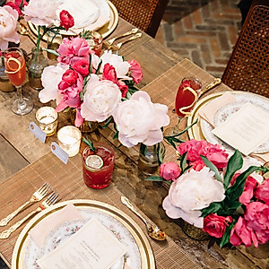 50 Pcs Disposable Bamboo Paper Placemats 12 x 16 Inch Farmhouse Table Mat Natural Brown Sushi Rolling Place Mat Rectangle Mat for Table Dining Kitchen