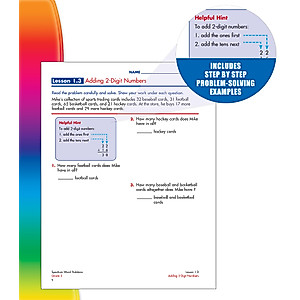 Spectrum Math Word Problems Grade 3 Workbook, Ages 8 to 9, 3rd Grade Math Word Problems, Fractions, Algebra Prep, Geometry, Multi-Step Word Problems, Money, and Time - 128 Pages