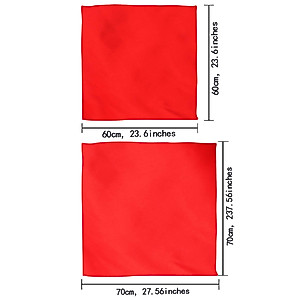 SATINIOR Chiffon Scarf Square Neck Scarf Handkerchief Retro Satin Ribbon Scarf for Women Girls