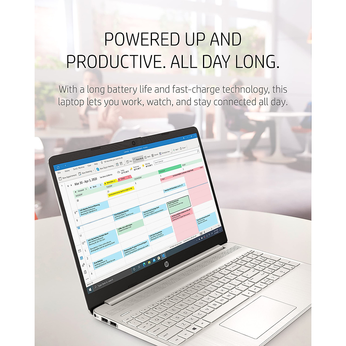 HP 15 inch Laptop, Intel Pentium Gold 7505 Processor, Intel UHD Graphics, 128 GB SSD, Windows 10 Home (15-dy2010nr, Natural Silver)