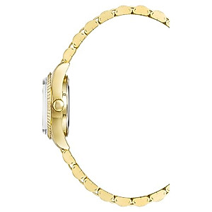 Armitron Women's Japanese Quartz Dress Watch with Stainless Steel Strap, Gold, 10 (Model: 75/2475BKGP)