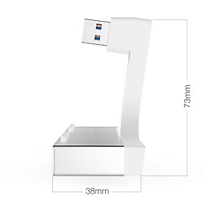 SABRENT Premium 4 Port Aluminum USB 3.0 Hub for iMac Slim Unibody (HB-IMCU)