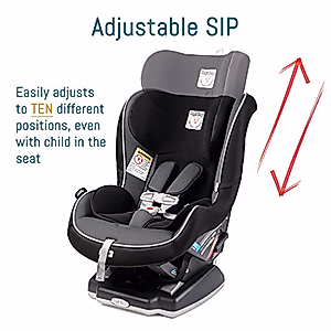 Peg Perego Primo Viaggio Convertible - Reversible Car Seat - Rear Facing for Children 5 to 45 lbs and Forward Facing for Children 22 to 65 lbs - Made in Italy - Licorice (Black)