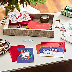 Hallmark Boxed Christmas Cards Assortment, Cozy Christmas (6 Designs, 36 Cards with Envelopes)