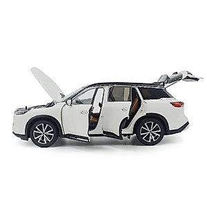 Paudi Model 1/18 Scale Diecast Cars 2022 Infiniti QX60 Model Car For Adults Collection White