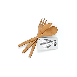TO GO WARE Bamboo Fork Knife Spoon Set, 1 EA