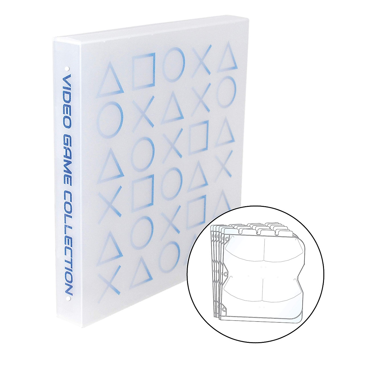 UniKeep High Capacity Disc Storge Case With Printed Theme For PlayStation (Clear)