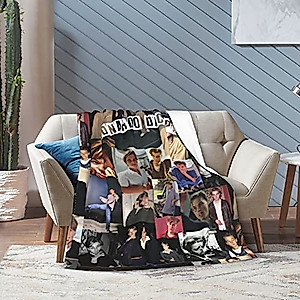 LEBEE Leonardo Dicaprio Fleece Blanket Ultra-Soft Bed Blankets Flannel Throw Blanket Quilt Outdoor Travel Blanket Picnic Blankets and Home Warm Throws Blanket for Adults/Children Gift 40''x50'' (02)