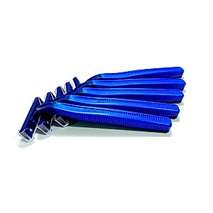 20 Box of Blue Razor Blades Disposable Stainless Steel Hospitality Quality Shavers High End Twin Blade Razors for Men and Women with Aloe Vera Lubrication Strip