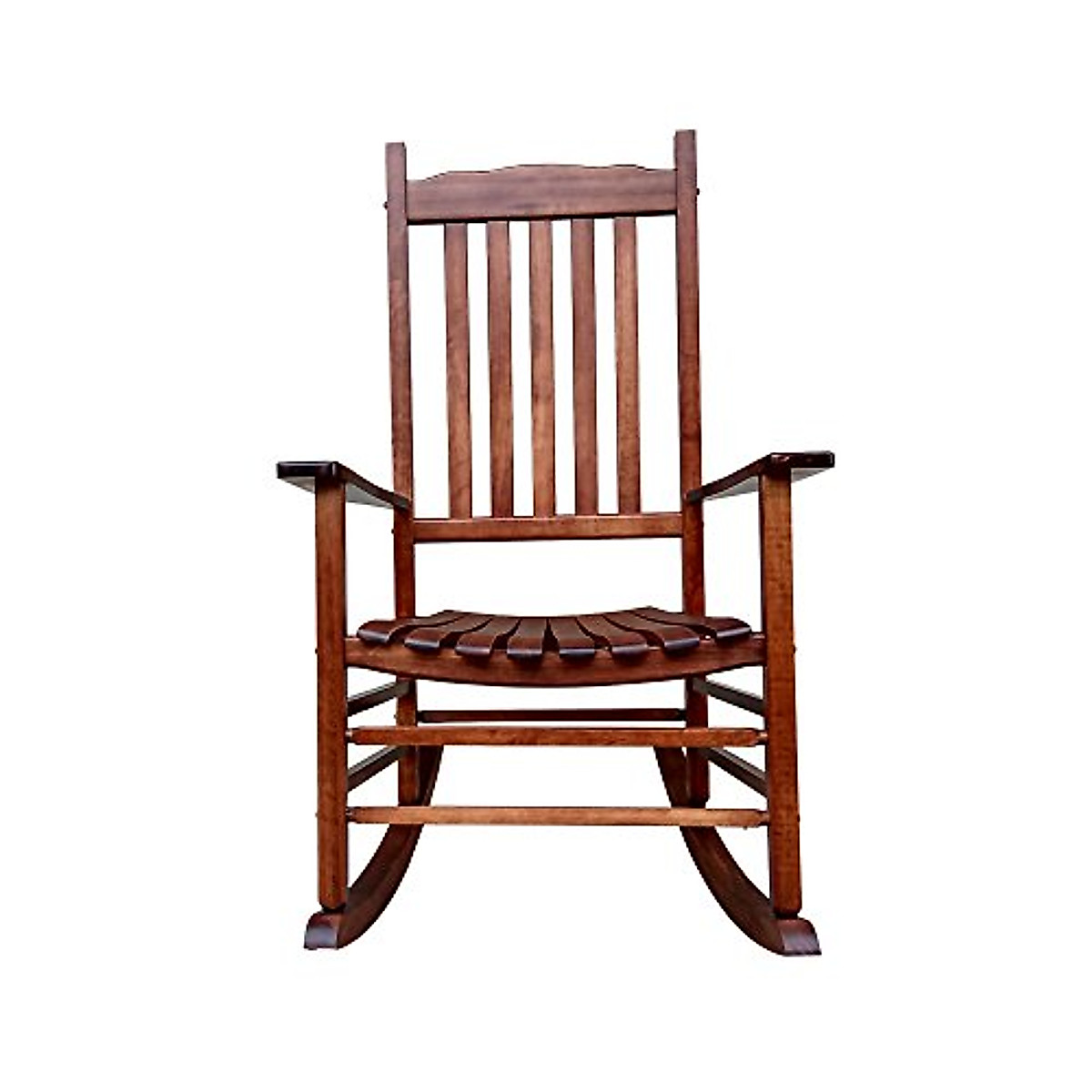 Rocking Rocker - A001NT Natural Wood Porch Rocker/Rocking Chair - Easy to Assemble - Comfortable Size - Outdoor or Indoor Use