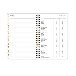 Ashley G for Blue Sky 2023-2024 Academic Year Weekly and Monthly Planner, 5" x 8", Flexible Cover, Wirebound, Multi Color Smoke (133682-A24)