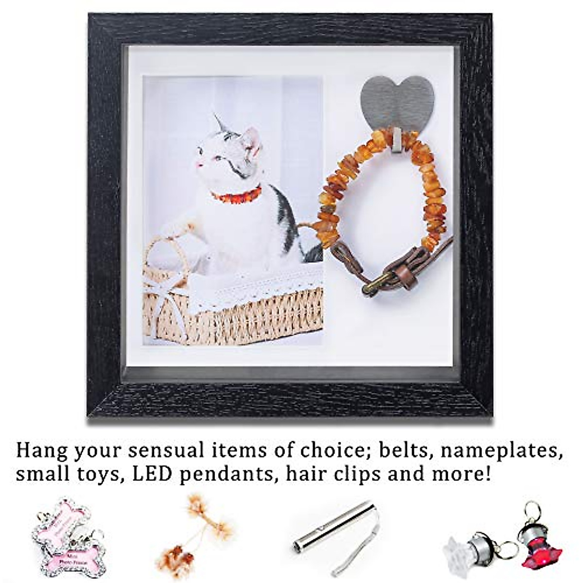 KCRasan Pet Picture Frame Memorial - Dog Memorial Sentiment Frame for Loss of Dog Gifts - Pet Collar Frame Remembrance Sympathy Dog or Cat Tribute Keepsake