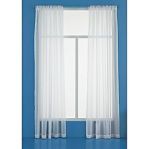 Room Essentials Sheer Window Panel 60"x63" White