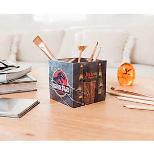 Jurassic Park Tin Storage Box Cube Organizer With Lid | 4 Inches