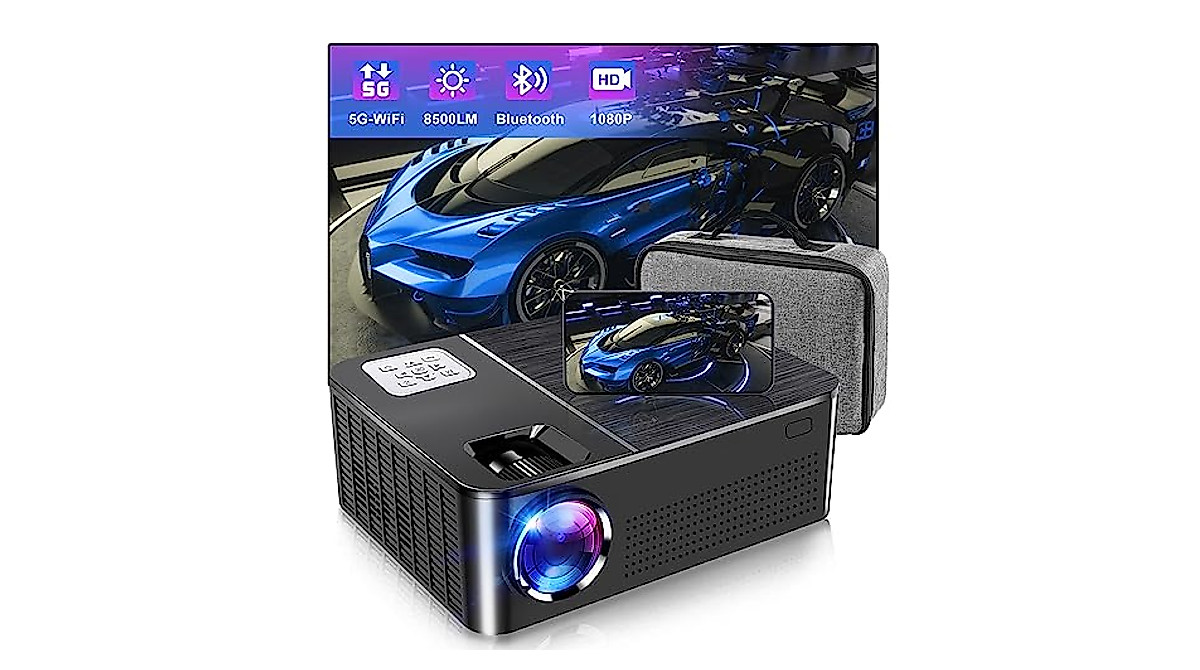 1080P Full HD Projector with 5G WiFi & Bluetooth