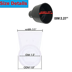 RosyOcean Wet/Dry Vac Extraction Attachment with 2-1/2" Adapter for 10-20 Gal Shop Vacuum Auto Detailing & Carpet & Upholstery Cleaning, Vac Clear Extractor Accessory