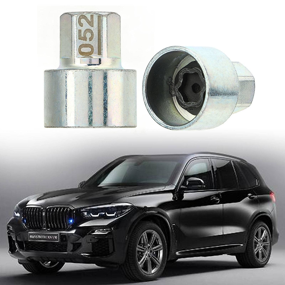 automotive wheel locks Wheel Lock Key i Theft Lugnut Socket Replacement for 1 3 5 6 7Series X1 X2 X3 X4 X5 X6 Z4(057 ) (052)