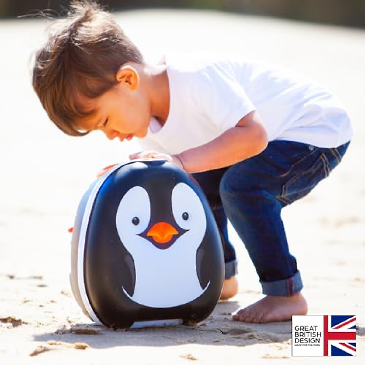 My Carry Potty - Penguin Travel Potty, Award-Winning Portable Toddler Toilet Seat for Kids to Take Everywhere