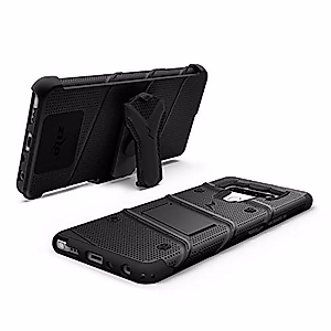 ZIZO Bolt Series for LG Stylo 6 Case with Screen Protector Kickstand Holster Lanyard - Black & Black