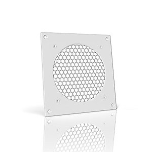 AC Infinity White Ventilation Grille 6", for PC Computer AV Electronic Cabinets, Replacement Grille for AIRPLATE S3/T3