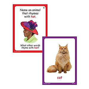 Super Duper Publications | Auditory Rhyme Time Fun Deck Flash Cards | Educational Learning Resource for Children