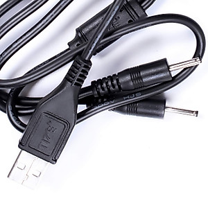 GoodBoy Extra Replacement Charger with Wall Adapter - Remote Training Collar Models - USB to Dual 2.0 mm Split Charger Cable