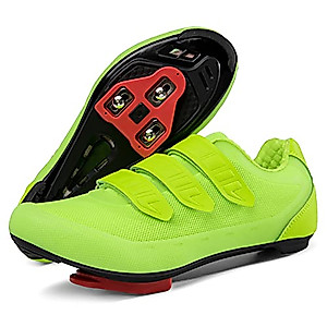 Mens Womens Indoor Cycling Shoes Compatible with Peloton Bike Shoes Cycling Shoes,Green