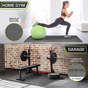 ProsourceFit Extra Thick Puzzle Exercise Mat , EVA Foam Interlocking Tiles for Protective, Cushioned Workout Flooring for Home and Gym Equipment, Grey - 3/4 inch - 24 Sq Ft - 6 Tiles