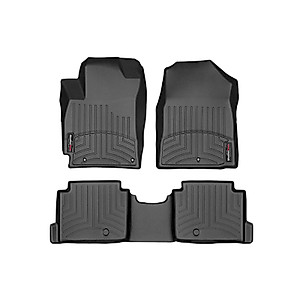 WeatherTech Custom Fit FloorLiners for Hyundai Elantra - 1st & 2nd Row (44925-1-2), Black