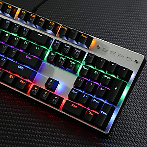 Teamwolf RGB Backlight Mechanical Gaming Keyboards (104keys, Balck)