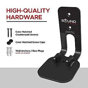 ONE, ONE SL & Play:1 Wall Mount Bracket, Black, Compatible with Sonos ONE, ONE SL & PLAY1 Speaker