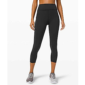 LULULEMON Invigorate High-Rise Crop 23" (Black, 4)