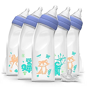 Balance + Angled Standard Neck Bottle 9oz 6pk with Balance + Pacifier Sample
