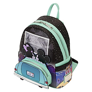 Loungefly Mickey & Minnie Date Night Drive-In Lenticular Mini Backpack Standard