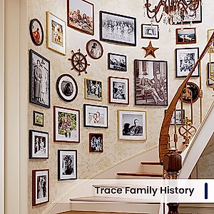 ENJOYBASICS 12x16 Picture Frame, Display Poster 9x12 with Mat or 12 x 16 Without Mat, Wall Gallery Photo Frames, White, 2 Pack