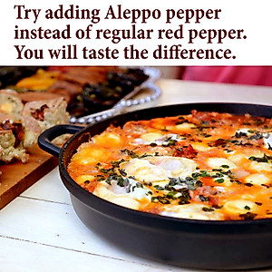 The Spice Way - Premium Aleppo Pepper |4 oz.| Crushed Aleppo Pepper Flakes (Halaby Pepper/Pul Biber/Marash Chili Flakes) Popular in Turkish and Middle Eastern/Mediterranean cooking