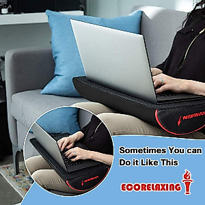 Foot Rest,Footrest for Under Desk at Work,Ecorelaxing Computer Desk Footstool for Home Office and School,Padded Foot Stool Cushion with Non-Slip Surface (Black)