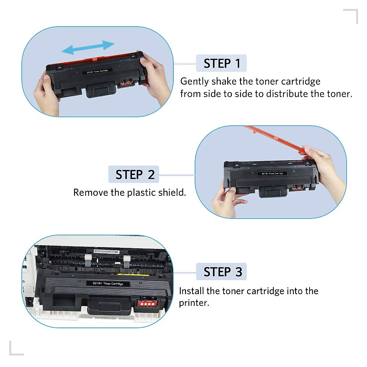 Leize Compatible Toner Cartridge Replacement for Xerox 106R04347 use for Xerox B210 B205 B215 B210DNI B205NI B215DNI B215MFP B205MFP Printer, High Yields Black 3,000 Pages, 4-Pack