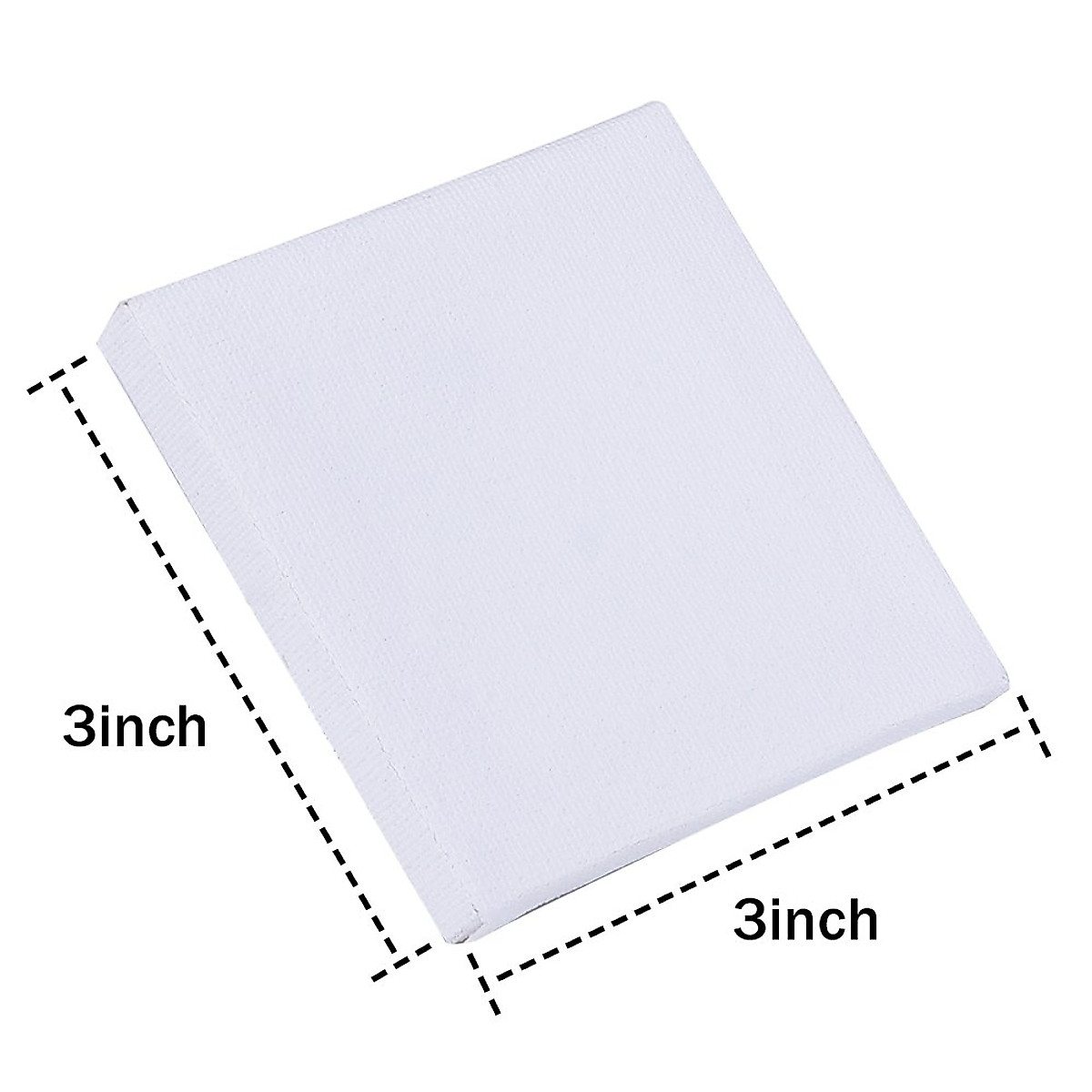 12 Pack Mini Canvas Panels for Halloween Painting Craft Drawing (3 x 3 Inch)