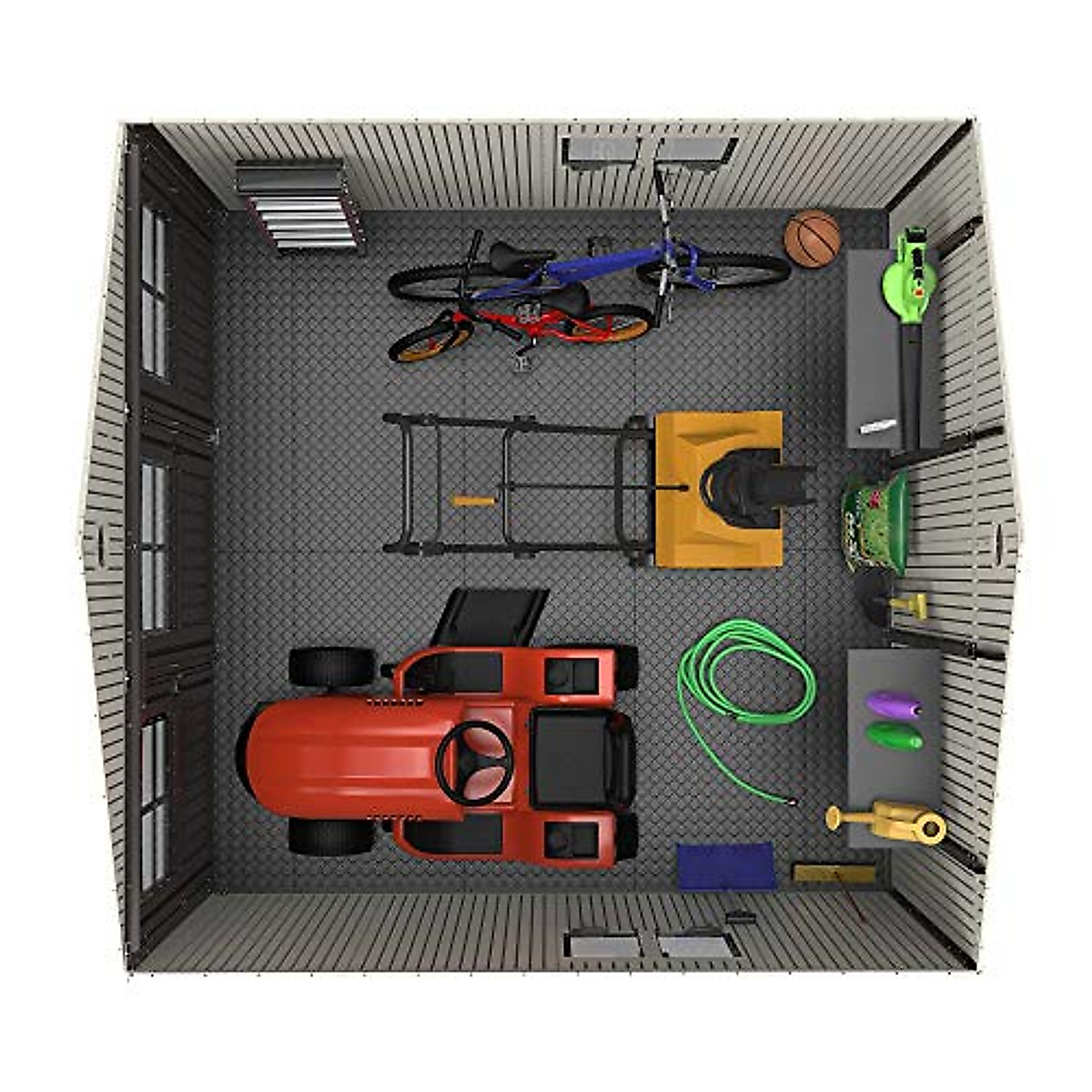 Lifetime 60187 11 x 11 Ft. Outdoor Storage Shed, Desert Sand