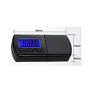 Zerone Digital Turntable Stylus Force Scale Gauge 0.01g with Blue LCD Backlight for Tonearm Phono Cartridge