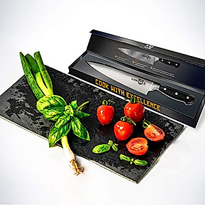 KUMA Multi Purpose Chefs Knife - Pro Bolster Edition - 8 Inch Blade for Carving, Slicing & Chopping - Great Ergonomic Handle - Professional Kitchen Knives