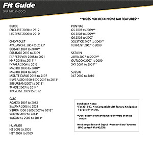 Scosche GM0516DDCS Double DIN Radio Install Dash Kit Compatible with Select 2004-21 Buick, Chevrolet, GMC, Hummer, Pontiac, Saturn and Suzuki Vehicles - Complete Car Stereo Installation Interface Kit
