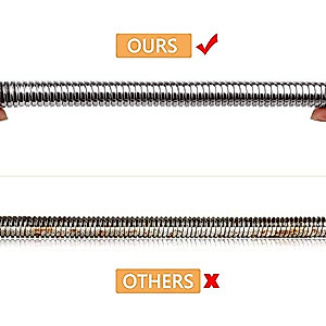 KWODE 60” Commercial Pre-rinse Sprayer Hose Replacement Parts for Pre Rinse Faucet, Flexible Stainless Steel Dish Spray Hose for Restaurant Industrial Kitchen Faucets